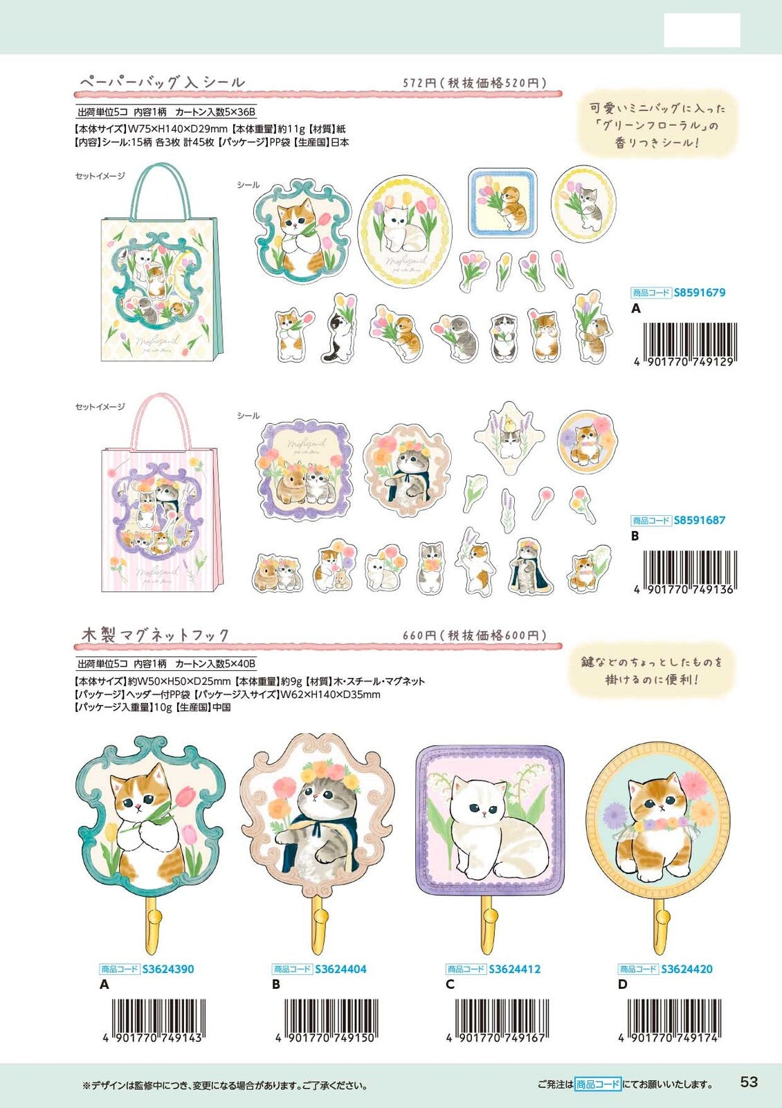 Mofusand 貓貓 口袋貼紙 – 如虎文具
